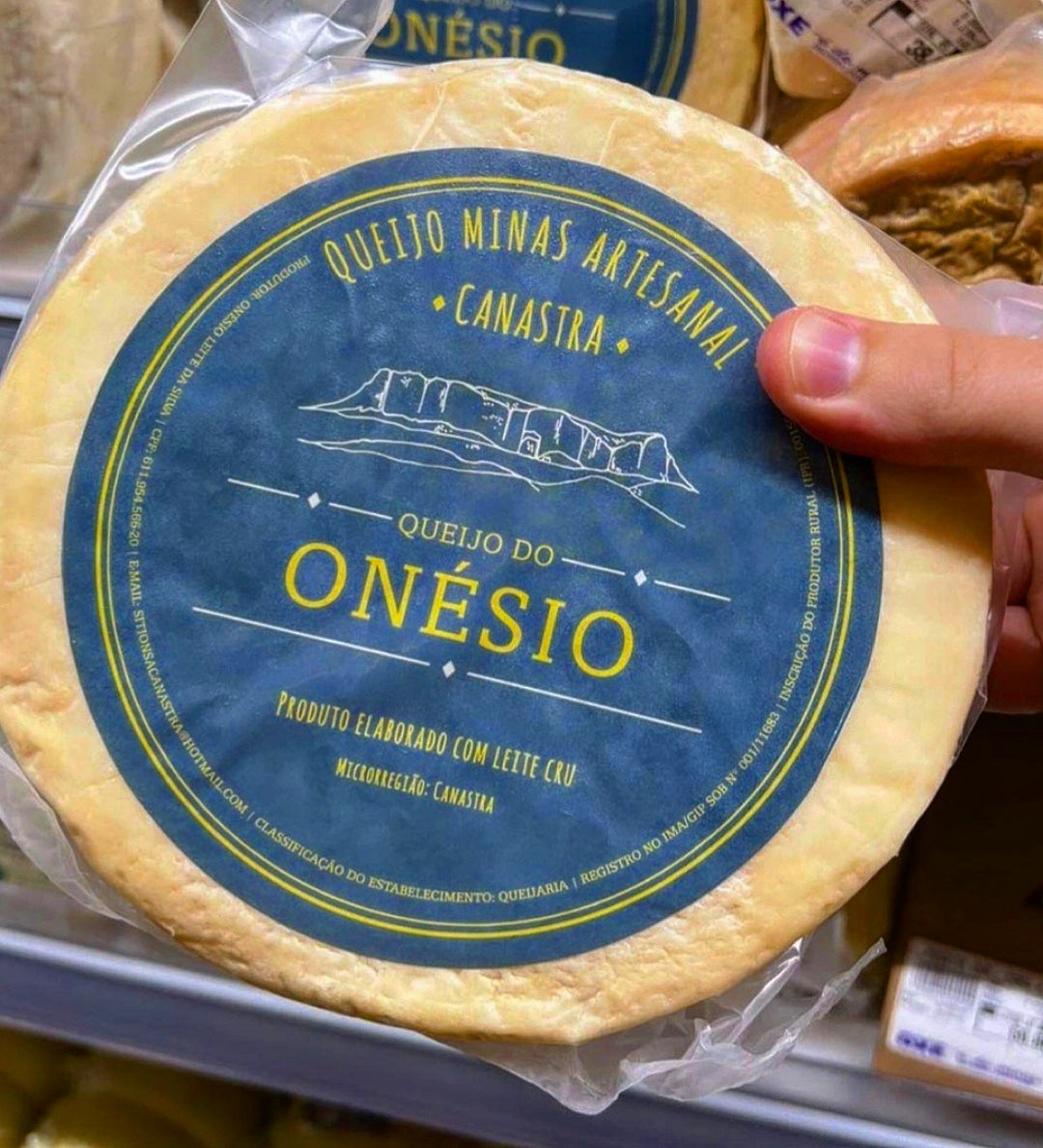 Queijo Minas Artesanal - Canastra do Onésio - meia peça de 500g – Oxe é ...